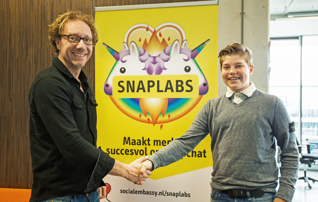 Snaplabs team Social Embassy krijgt CEO (14 jaar) - Emerce