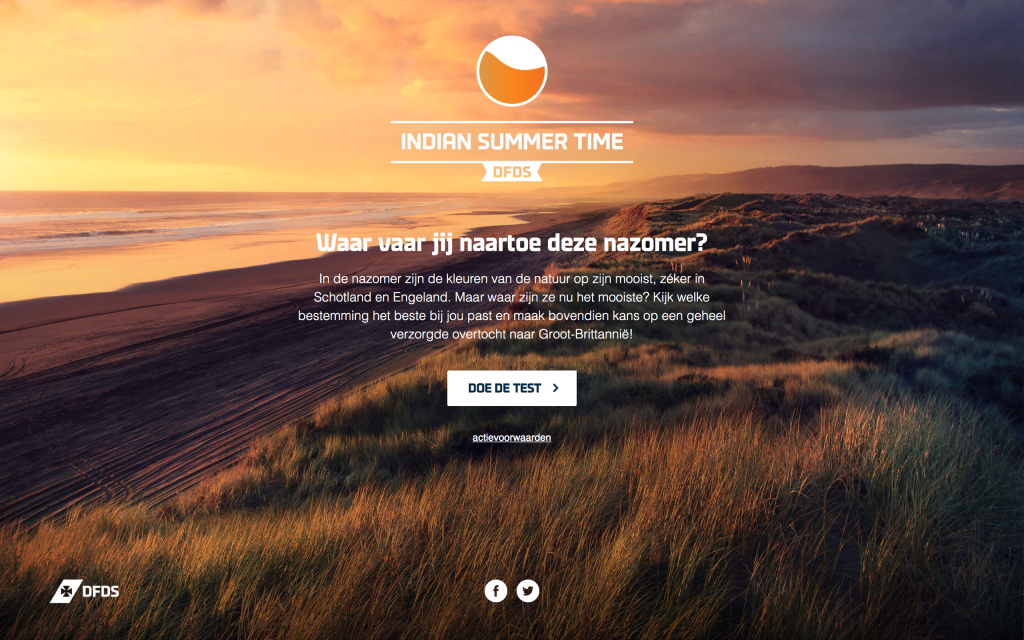 Icemedia ontwikkelt Indian Summer Time-campagne voor DFDS Seaways - Emerce