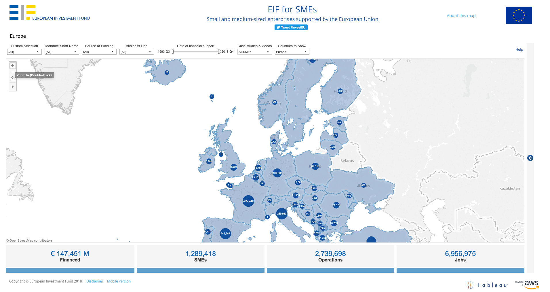 Visual analytics-technologie van Tableau helpt het Europees ...
