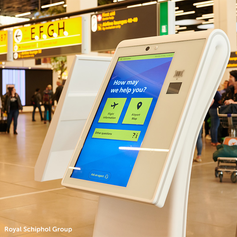 Schiphol verbetert informatievoorziening met selfservice ...