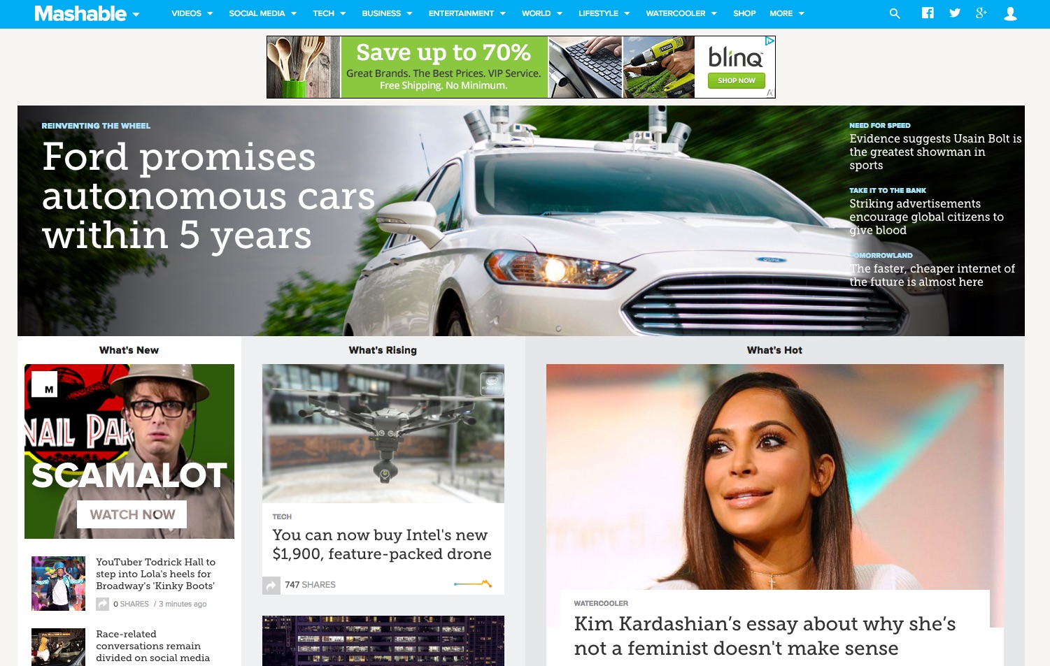 Multimediaal platform Mashable start in Nederland - Emerce