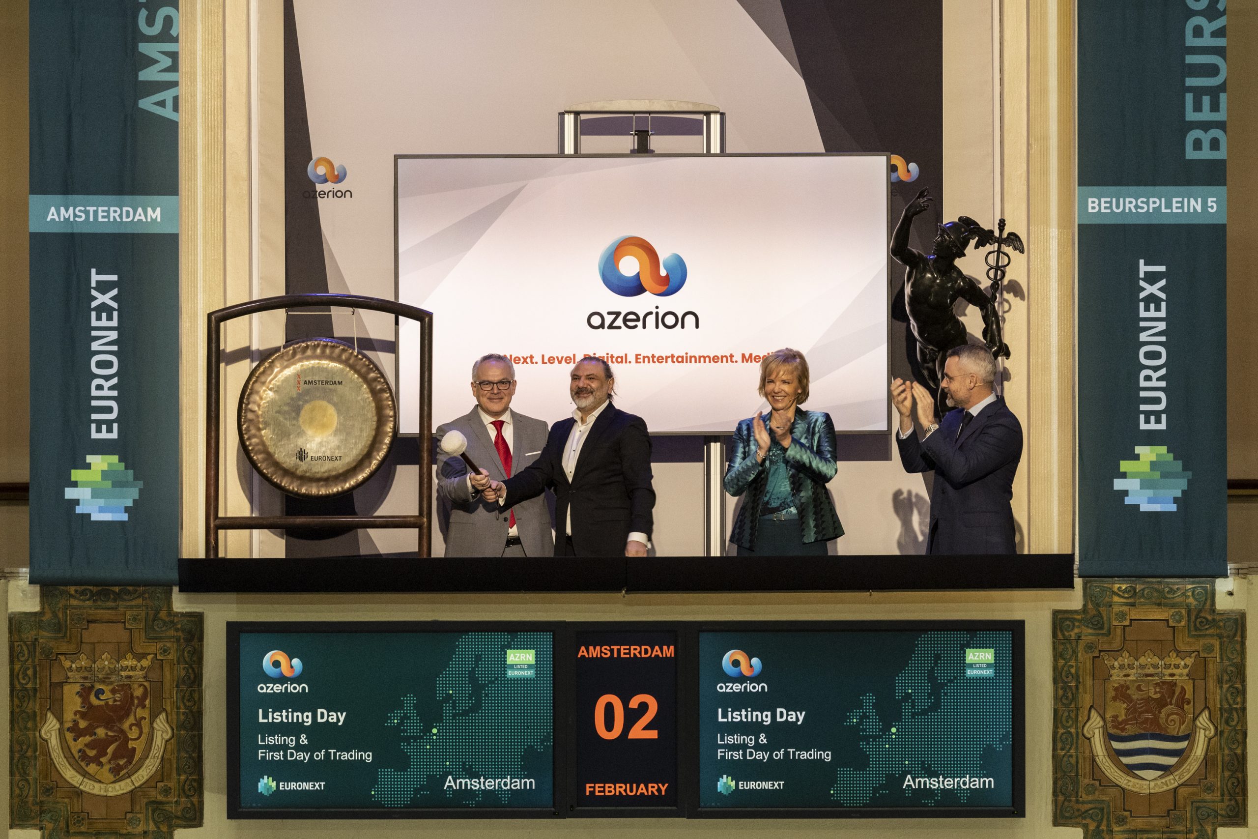 Azerion genoteerd aan de Amsterdamse beurs - Emerce