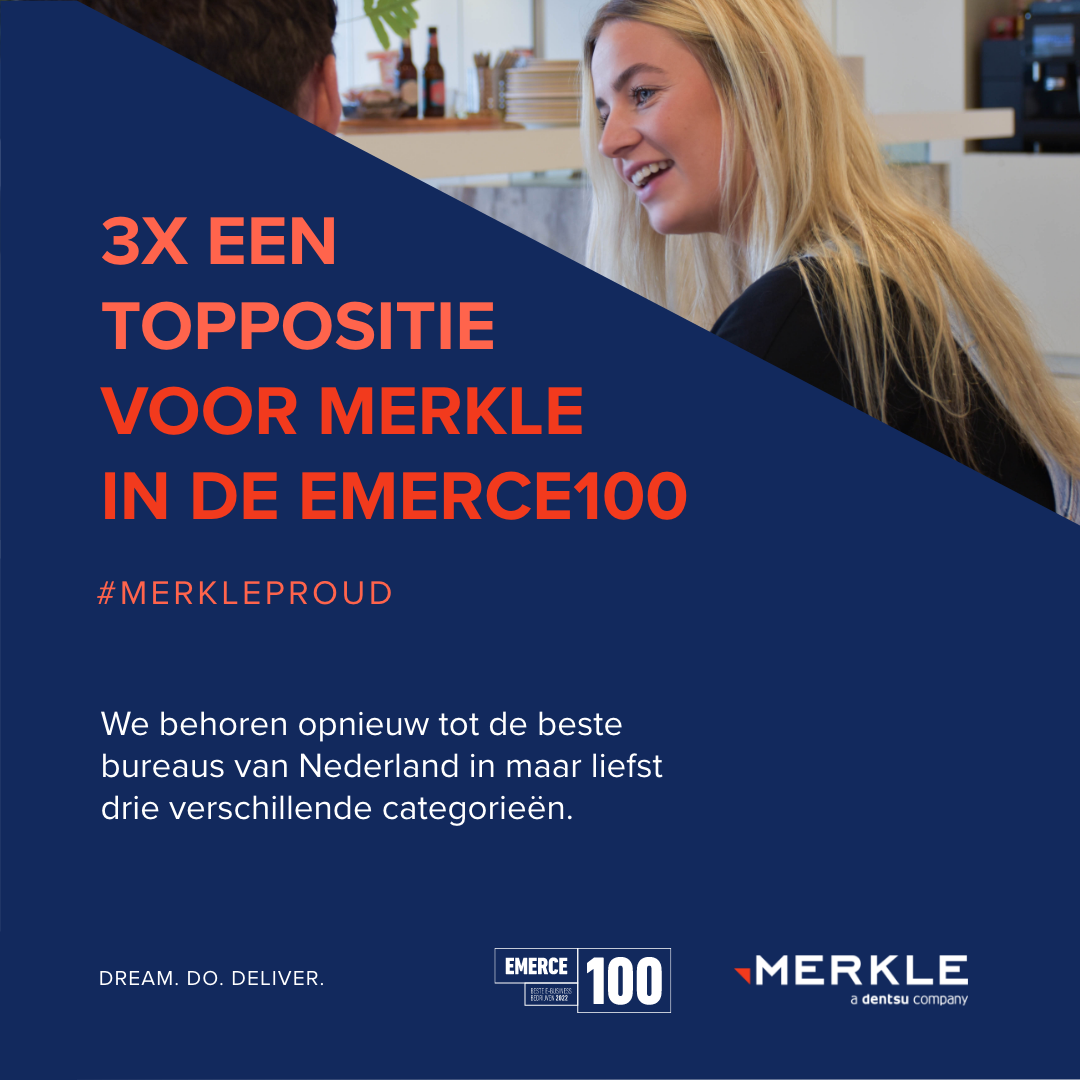 3x een toppositie voor Merkle in de Emerce 100 - Emerce
