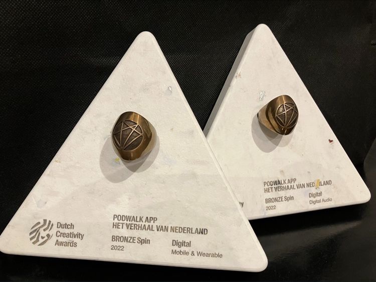 2 Spin Awards voor Podwalk app van Het Verhaal van Nederland - Emerce
