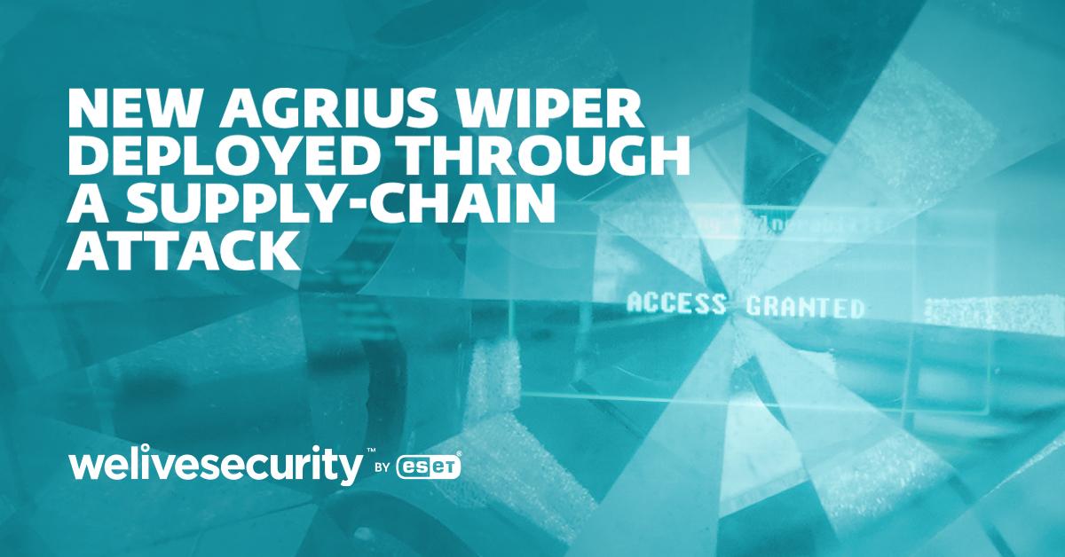 Na een supply-chain-aanval in de diamantsector, ontdekt ESET Research ...