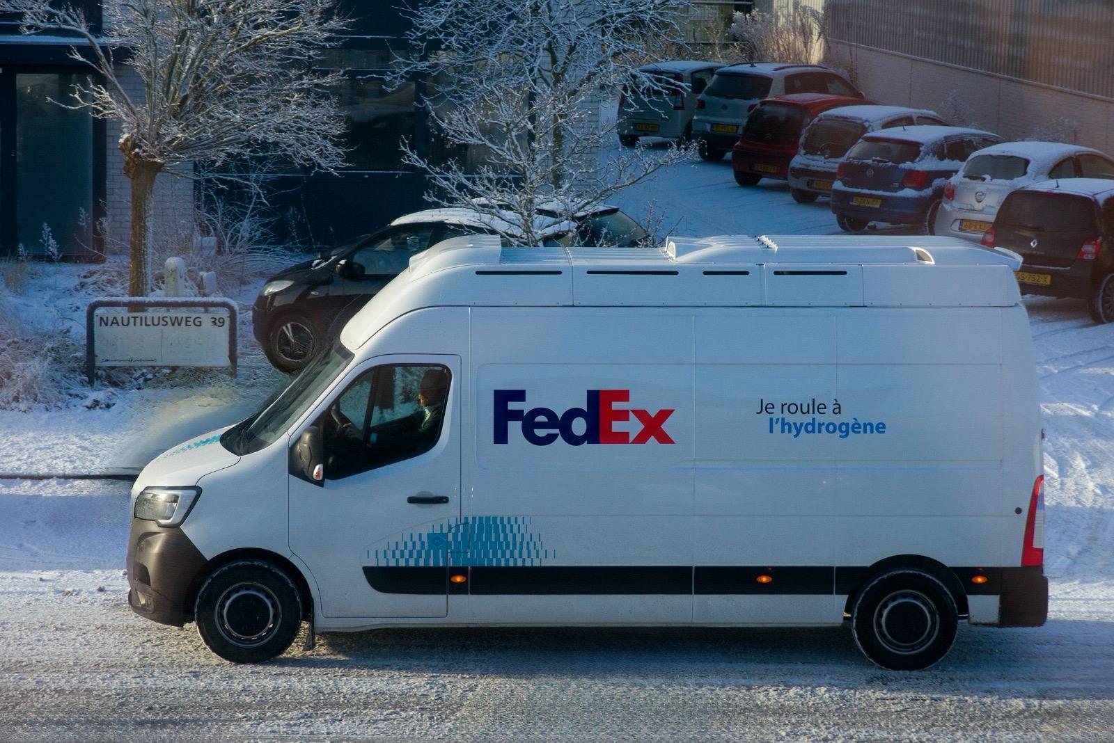FedEx Express en HYVIA testen eerste waterstofbestelbus in Utrecht - Emerce