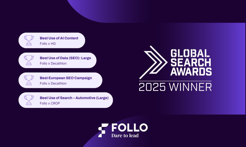 Follo grote winnaar bij Global Search Awards: beste bureau van ...